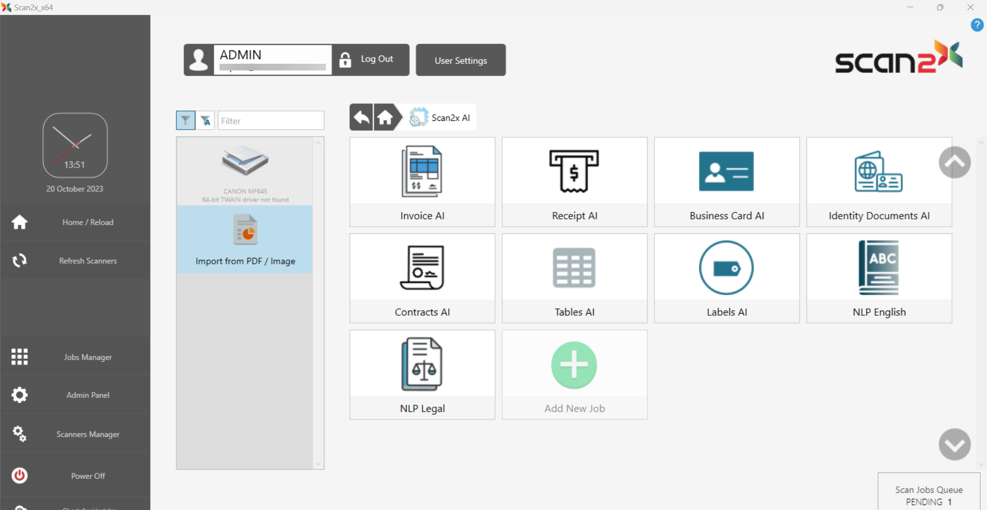 Scan2x A.I. Cloud Services